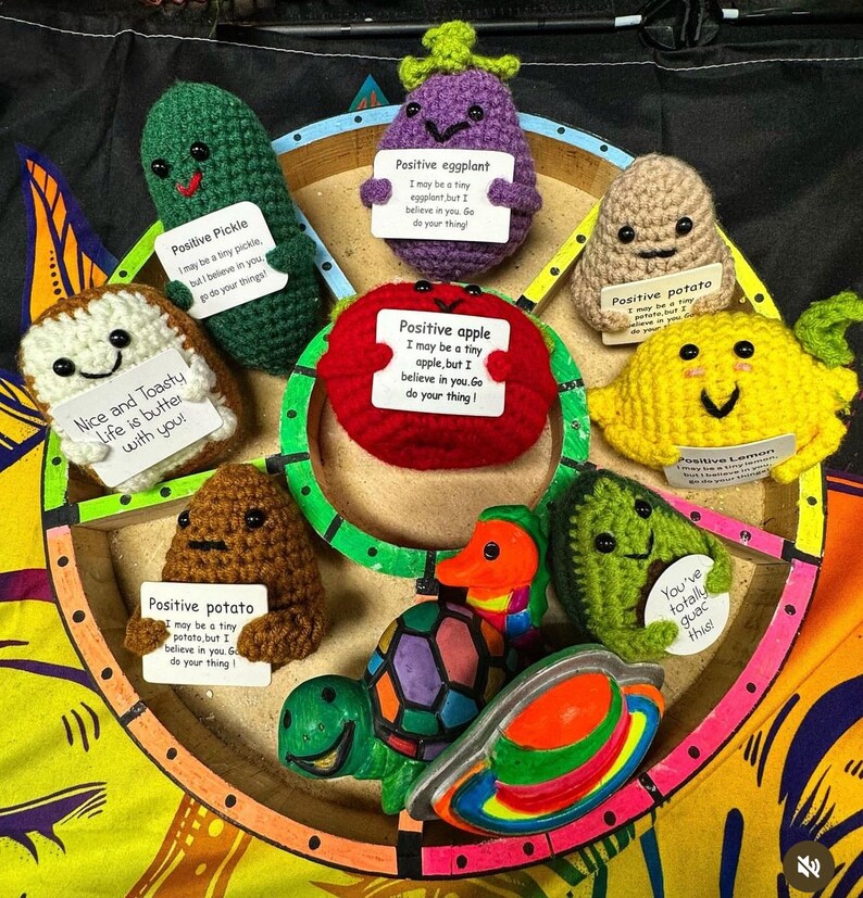 Crochet Positive Potato Happy Pals PLUS Free Shipping - Etsy