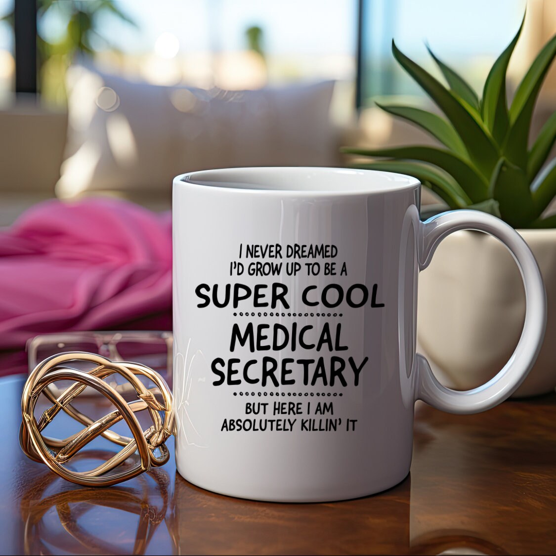 Medical Secretary Mug, Stainless Steel Tumbler, Super Cool Occupation ...