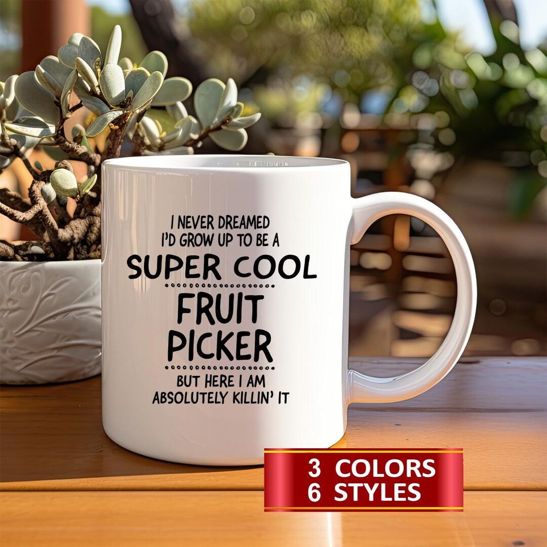Fruit Picker Mug, Gift for a Fruit Picker, Gift Idea for a Fruit Picker ...