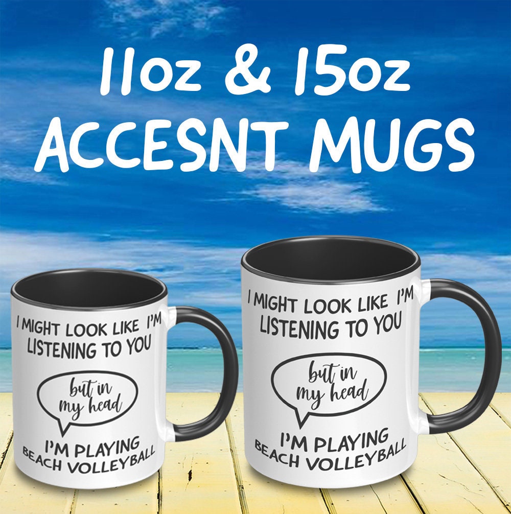 Beach Volleyball Mug, Beach Volleyball Mug Gift, Beach Volleyball Gift ...