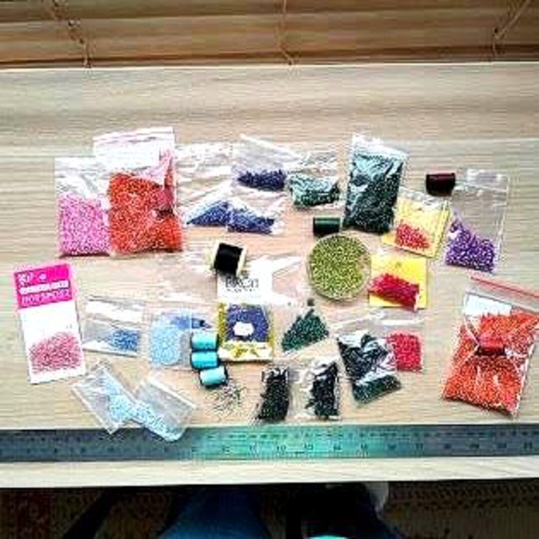 Seed Bead Packs Red, Blue, Green ,orange for Sewing, Craft and ...