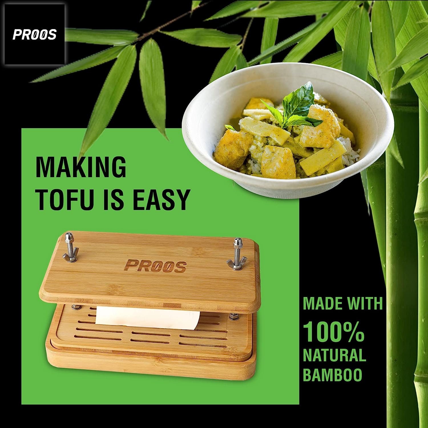 PR00S Cheese Press, Tofu Press With Built-in Tofu Strainer and ...