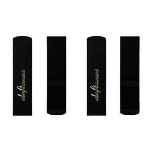 Deftones Classic Logo in Gold on Black Sublimation Socks S-M-L Around ...