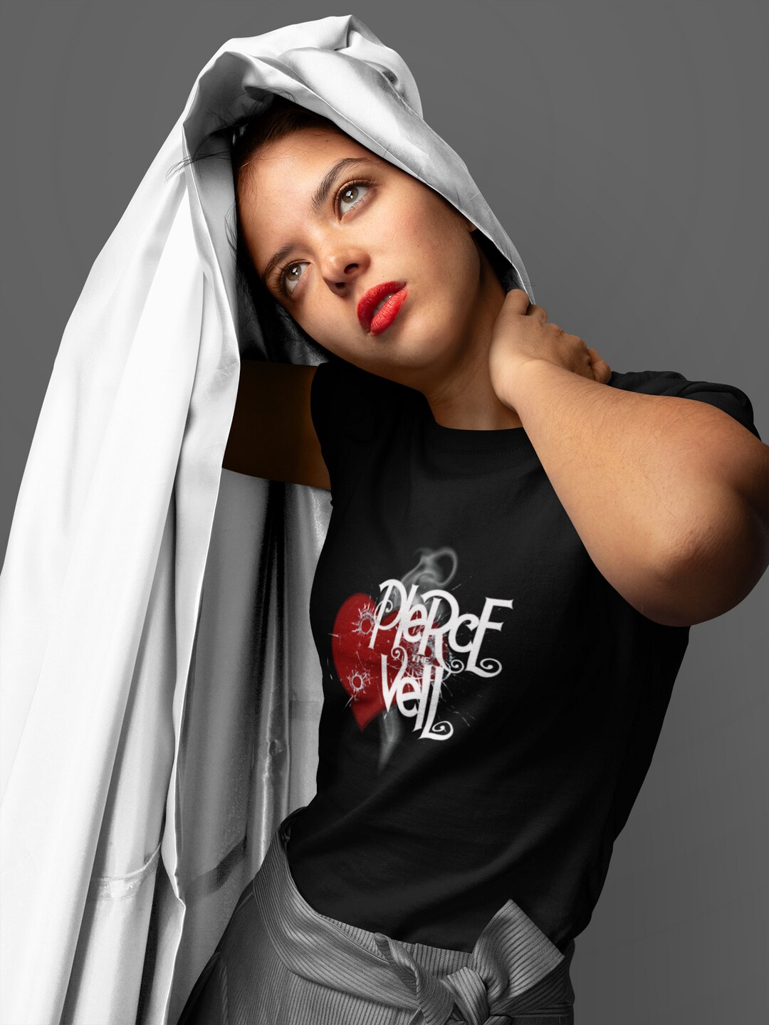 Pierce the Veil bulletproof Love Women's Cut Tee PTV Merch and Gifts ...