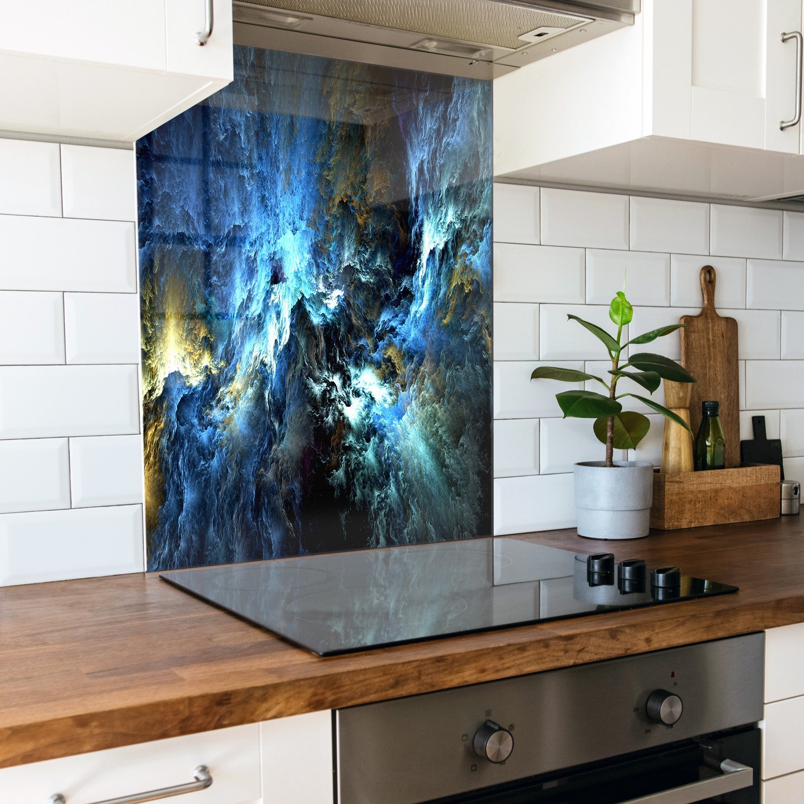 Mythical Skies Kitchen Glass Splashback - Heat Resistant 6mm Toughened ...