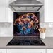 Neon Mushroom Kitchen Glass Splashback Heat Resistant 6mm Toughened ...