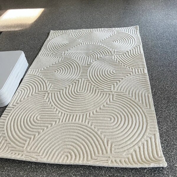 White Wool Rug - Etsy