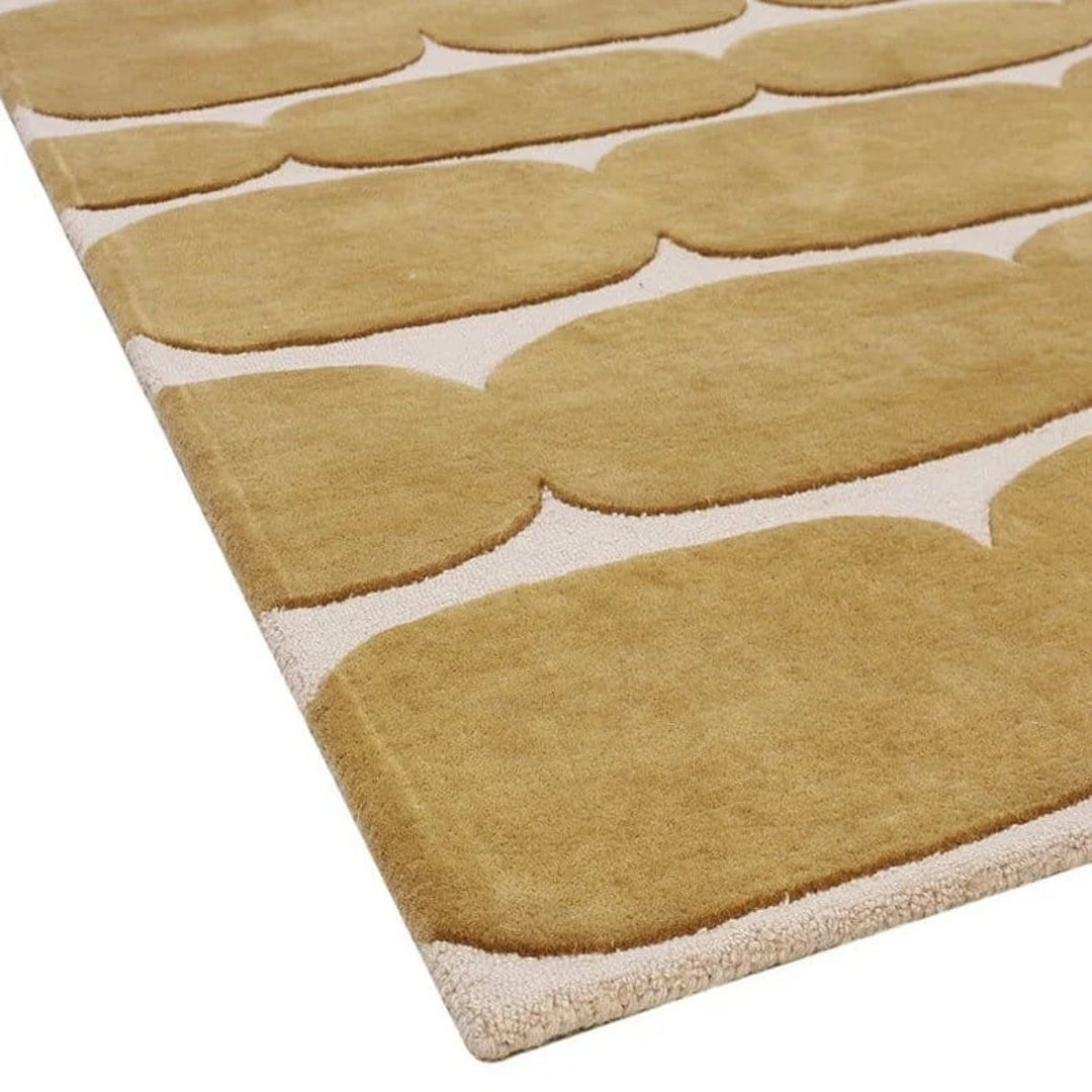 Brown Hand Tufted Area Rug Modern Wool Area Rug Brown Rug 100% New ...