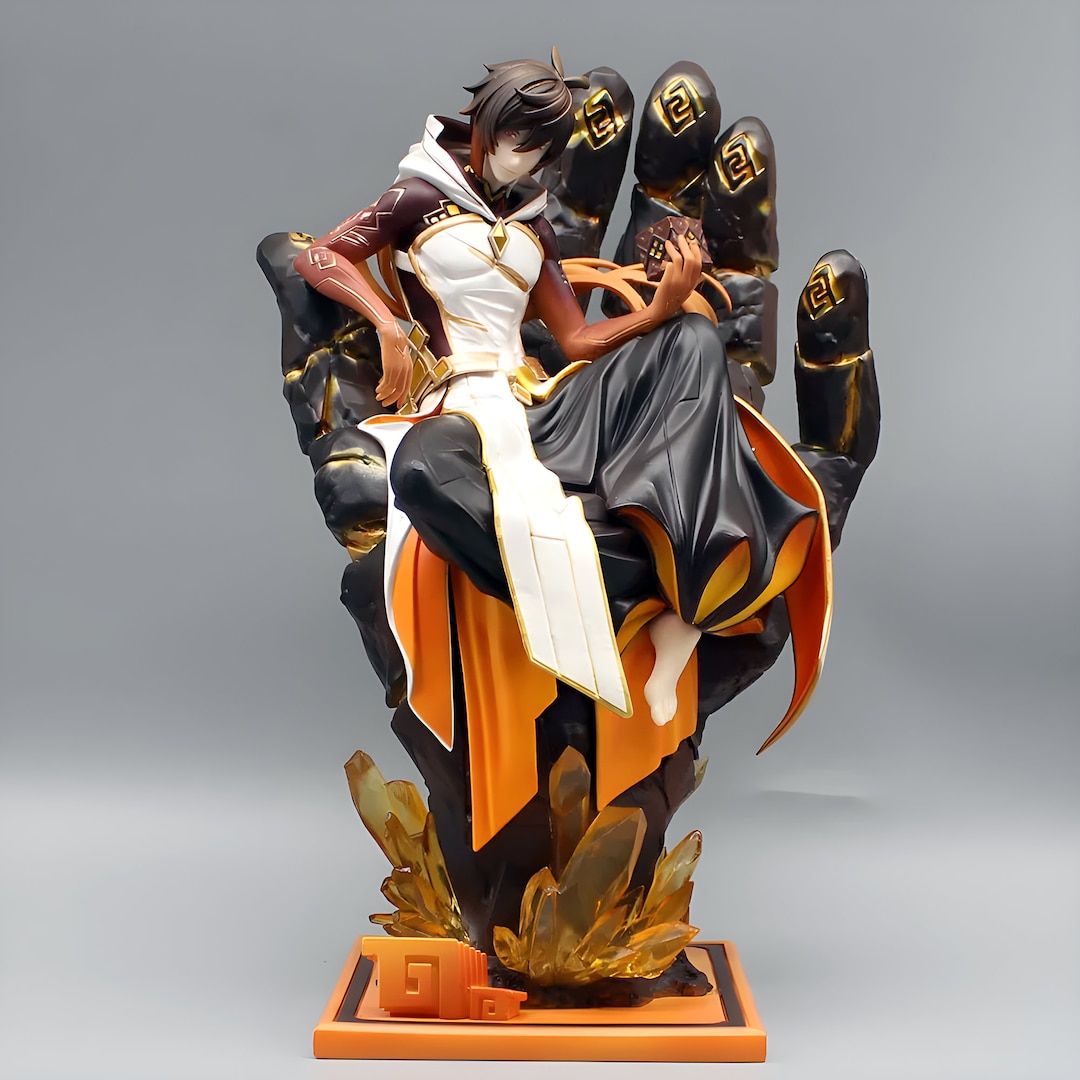Genshin Impact Zhongli Anime Figure, Genshin Anime Figures, Boyfriend ...