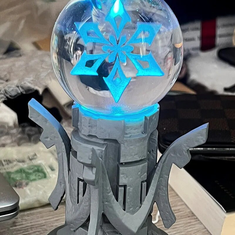 Genshin Impact Resin Element Tower, Genshin Element Tower Figure, Anime ...