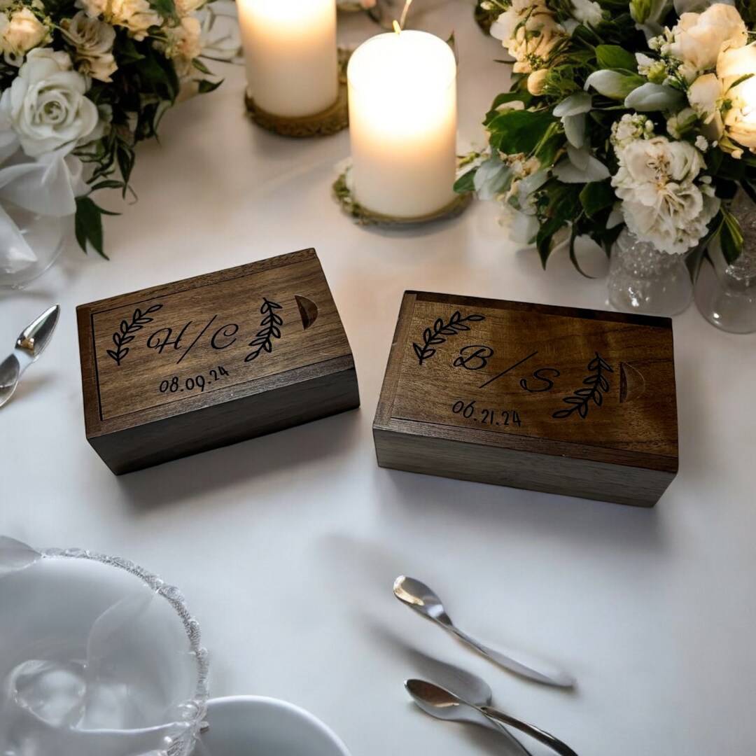 Personalized Walnut USB Box With Engraved 32 GB USB: Wedding Keepsake ...