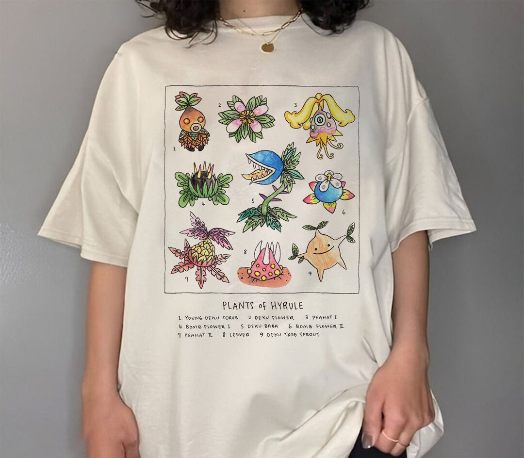 Plants of Hyrule the Legend Zelda Tears Kingdom Shirt - Etsy
