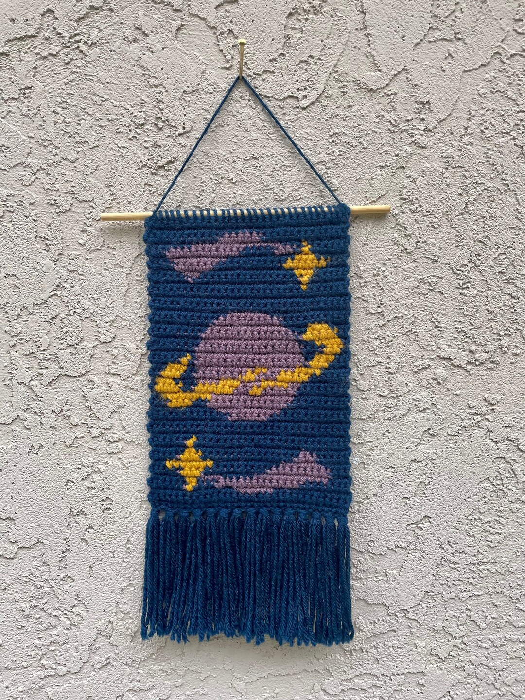 Crochet Pattern | Saturn Wall Hanging | Saturn Wall Hanging Pattern ...