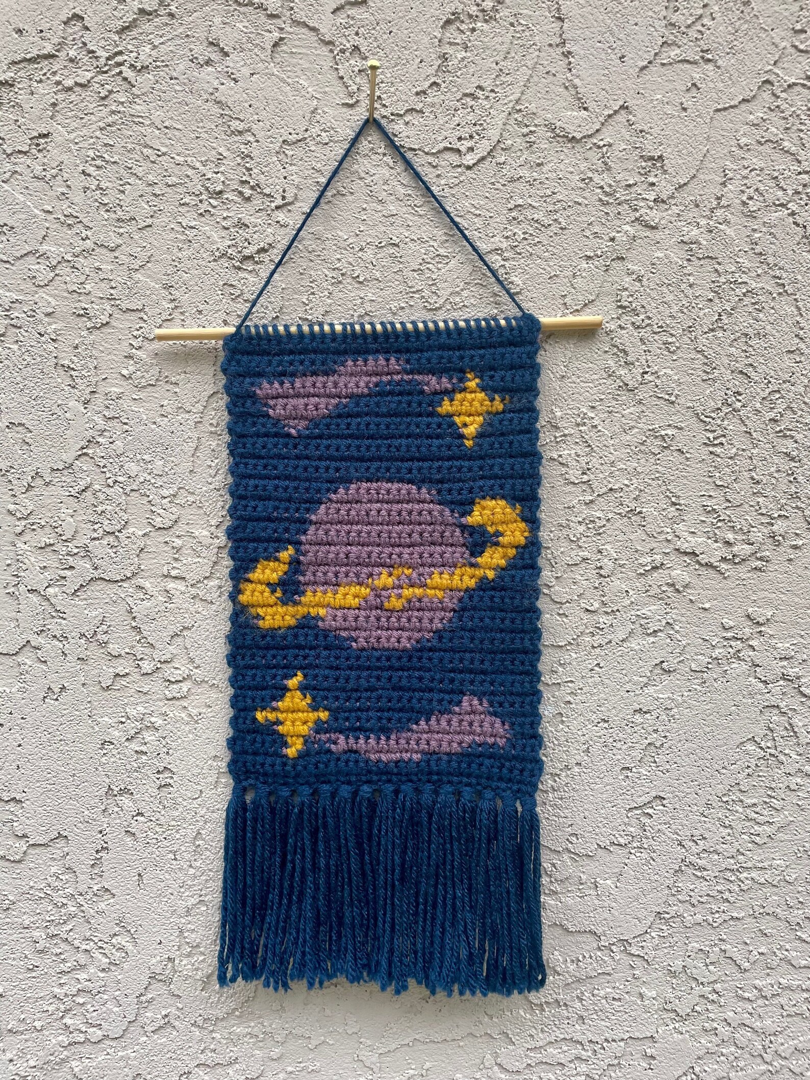 Crochet Pattern | Saturn Wall Hanging | Saturn Wall Hanging Pattern ...