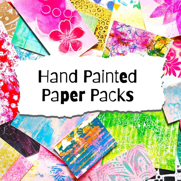 Hand Painted Papers - Etsy