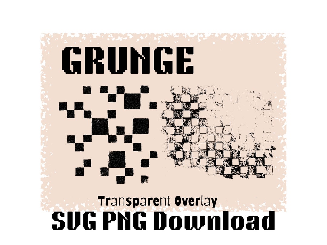 Grunge Checker-style Patterns ׀ SVG-PNG Format - Etsy