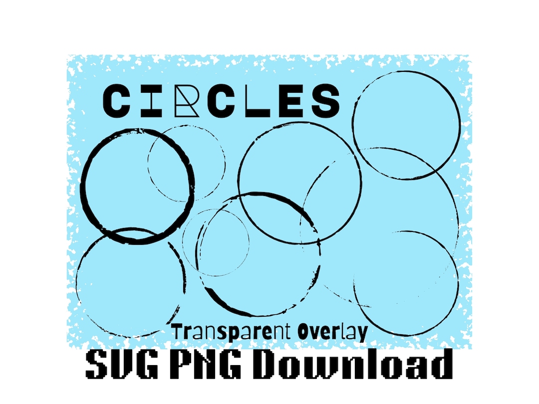 Circles ׀ SVG-PNG Formats - Etsy