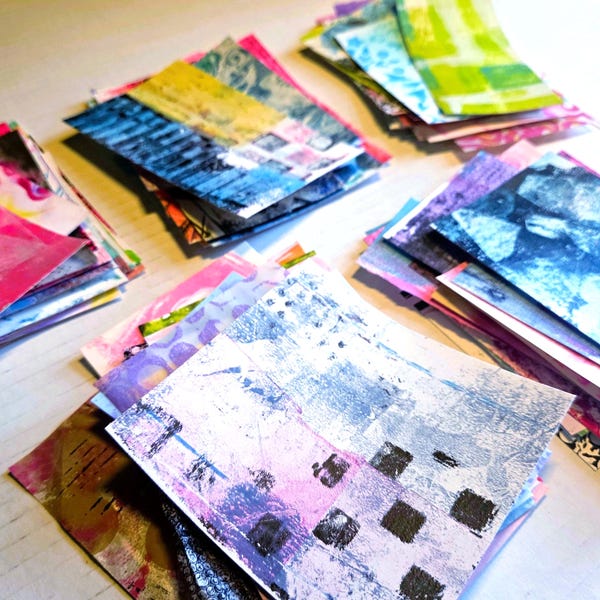 Hand Painted Papers - Etsy