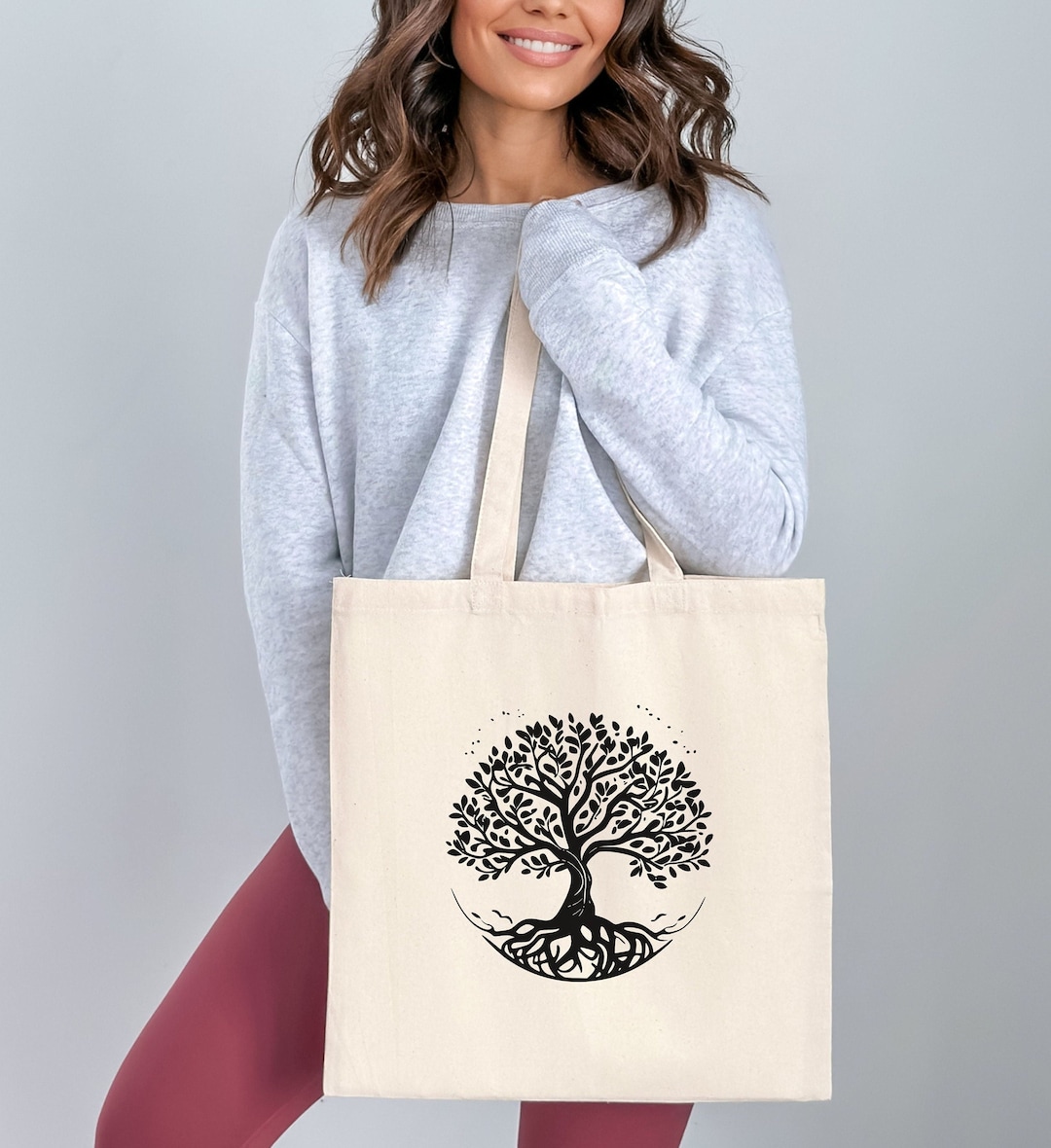 Tree Of Life Bag Sacred Tree Tote Bag For Yoga Bag Tree Design Etsy