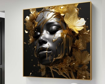 Portrait | Colorful Wall Art | Square Prints | Digital Art Prints | Art ...