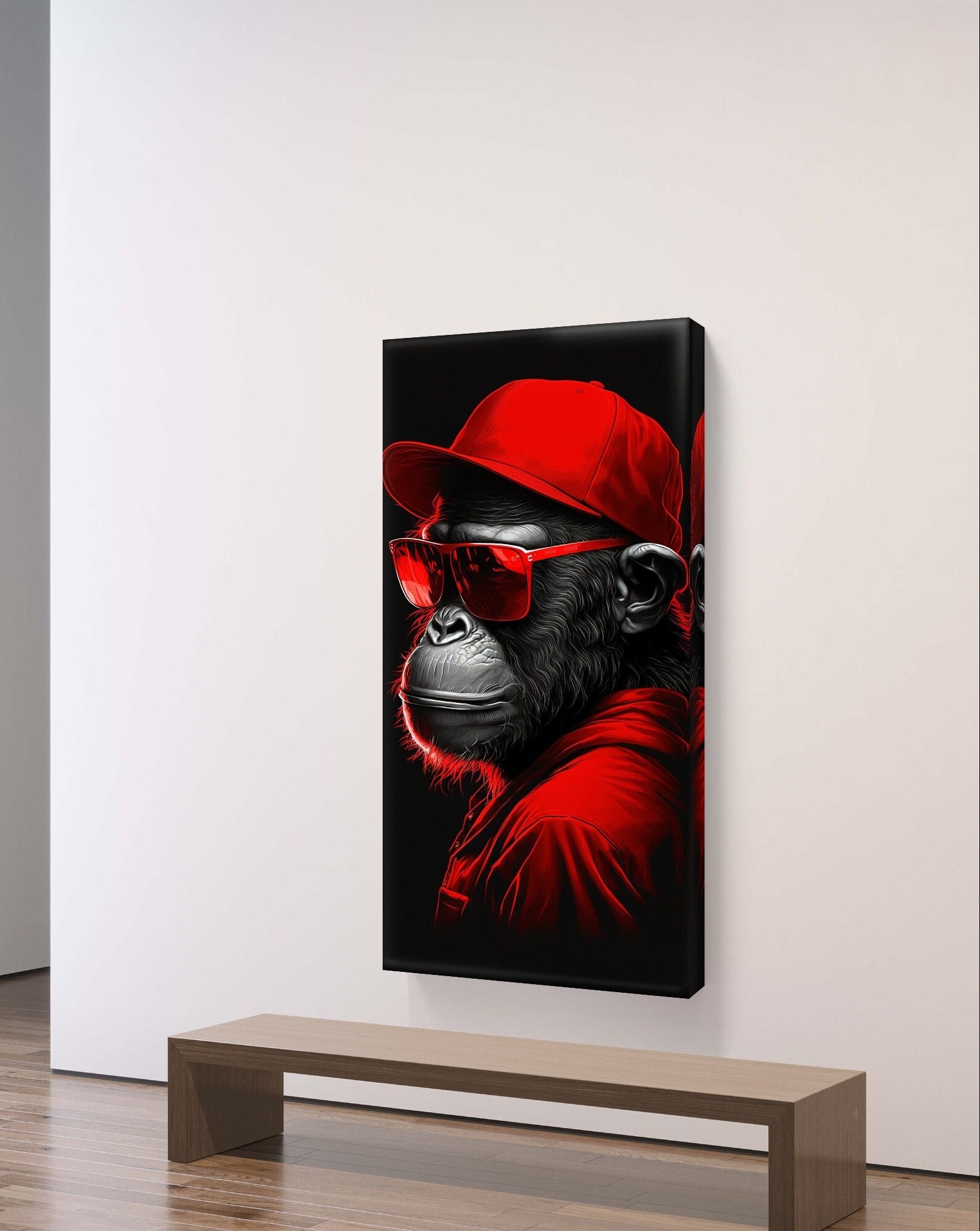 DIGITAL DOWNLOAD Artwork of Urban Monkey With Headset & - Etsy