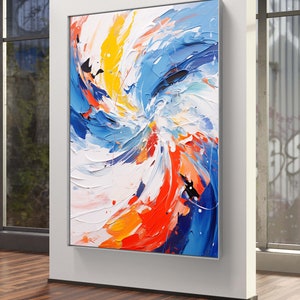Colorful Wall Art Abstract, Printable Wall Art, Abstract Painting ...