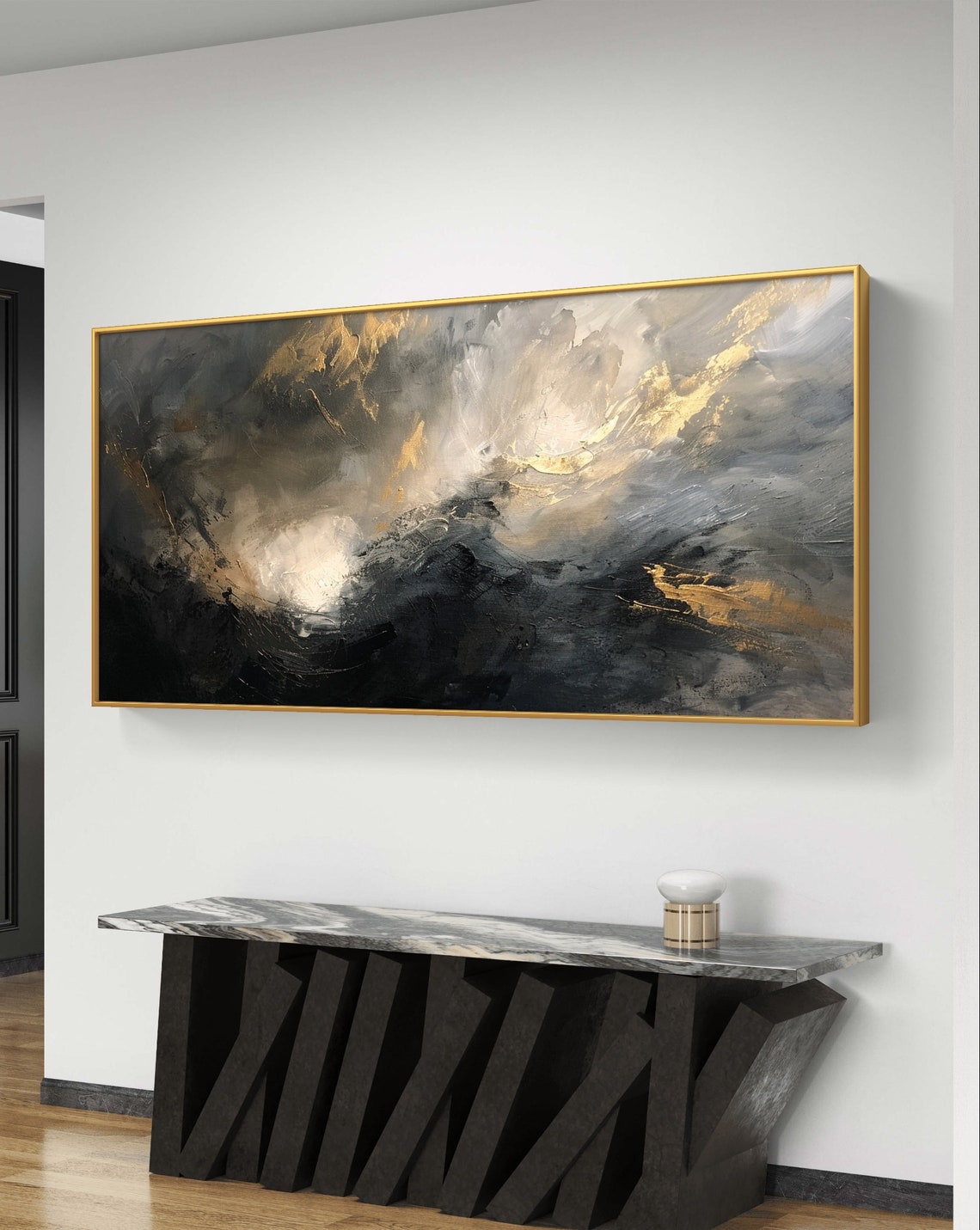 Tempest Gold - Abstract Art Digital Download - Etsy