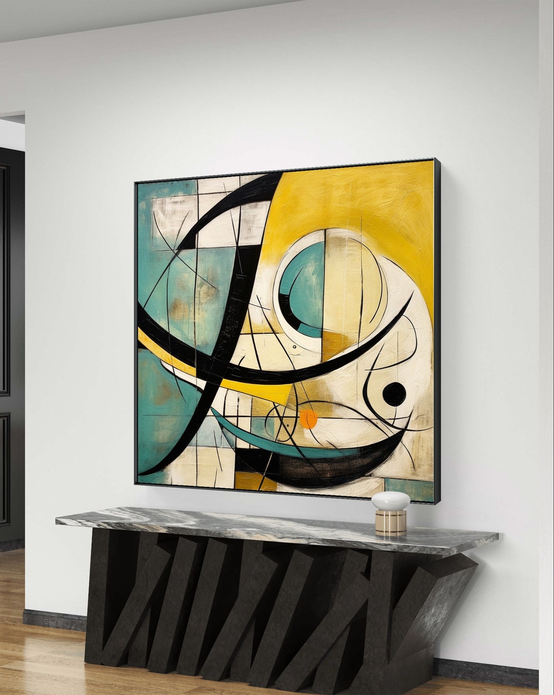 Modern Abstract Collage Art Print: Neutral Wall Decor (digital Download ...