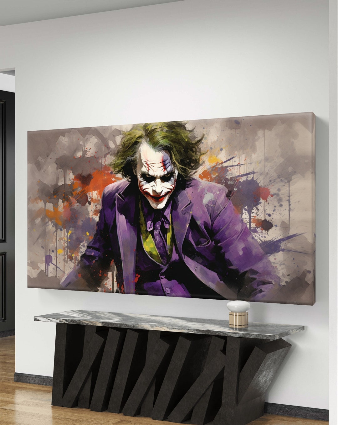 The Joker Movie Poster: Abstract Watercolor Print (digital Download ...