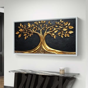 Golden Tree of Life Wall Art - Digital Download for Elegant Home Decor ...