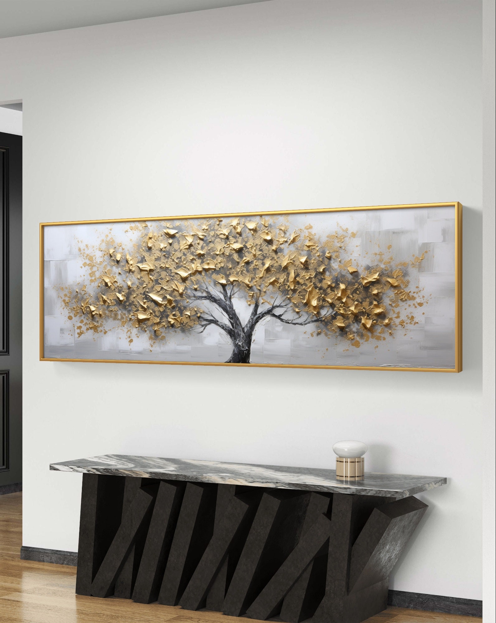 Tree of Life Digital Print, Abstract Wall Art, Gold, Tree of Life, Tree ...