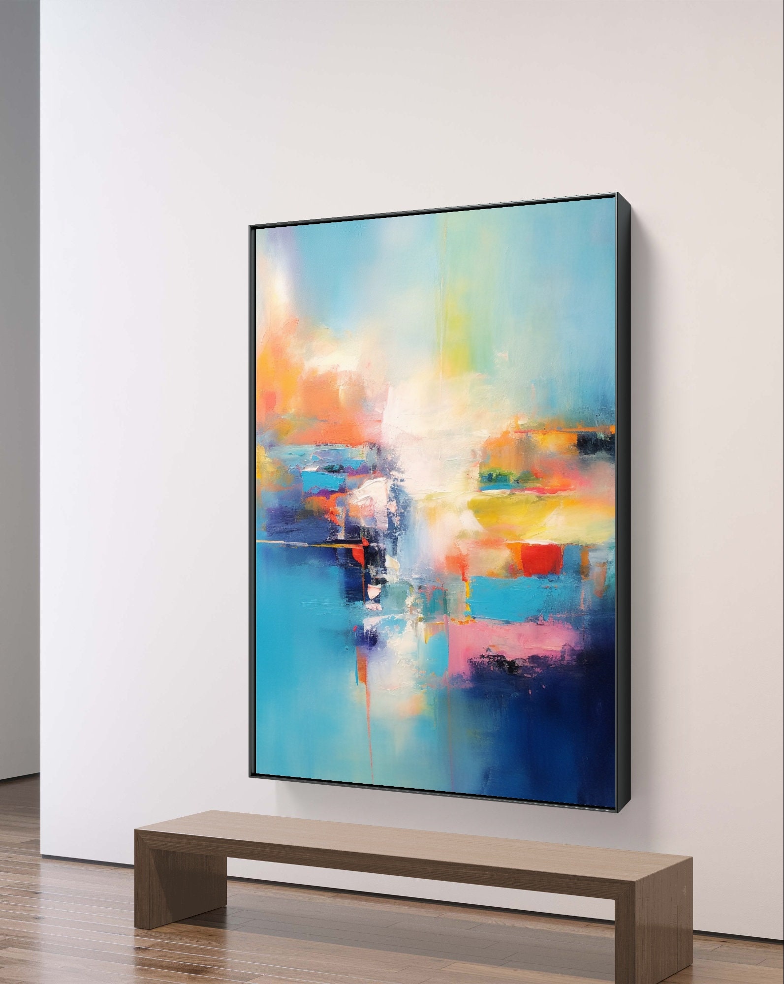Colorful Wall Art Abstract, Printable Wall Art, Abstract Painting ...