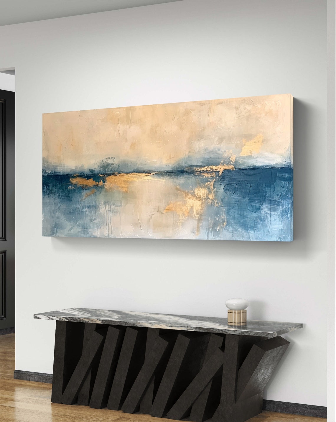 Horizon's Calm - Abstract Landscape Digital Art - Etsy