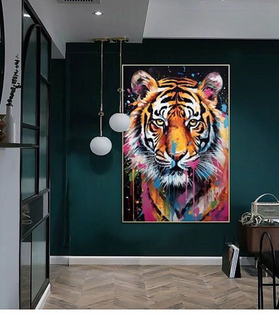 Tiger Digital Poster Printable Animal Wall Art Digital Download ...