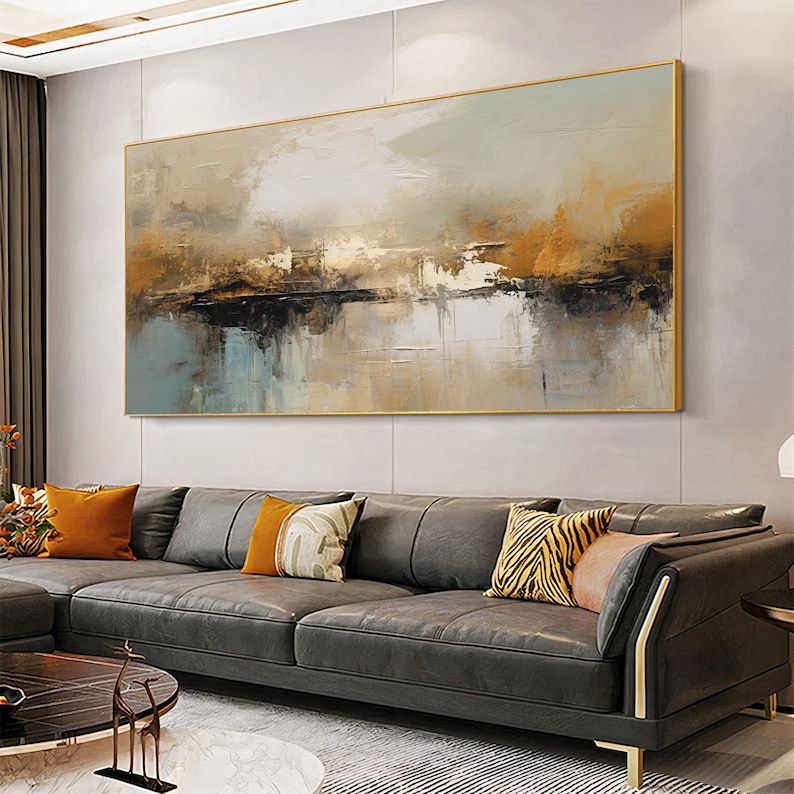 Large Neutral Abstract Painting: Modern Wall Art (digital Download) - Etsy