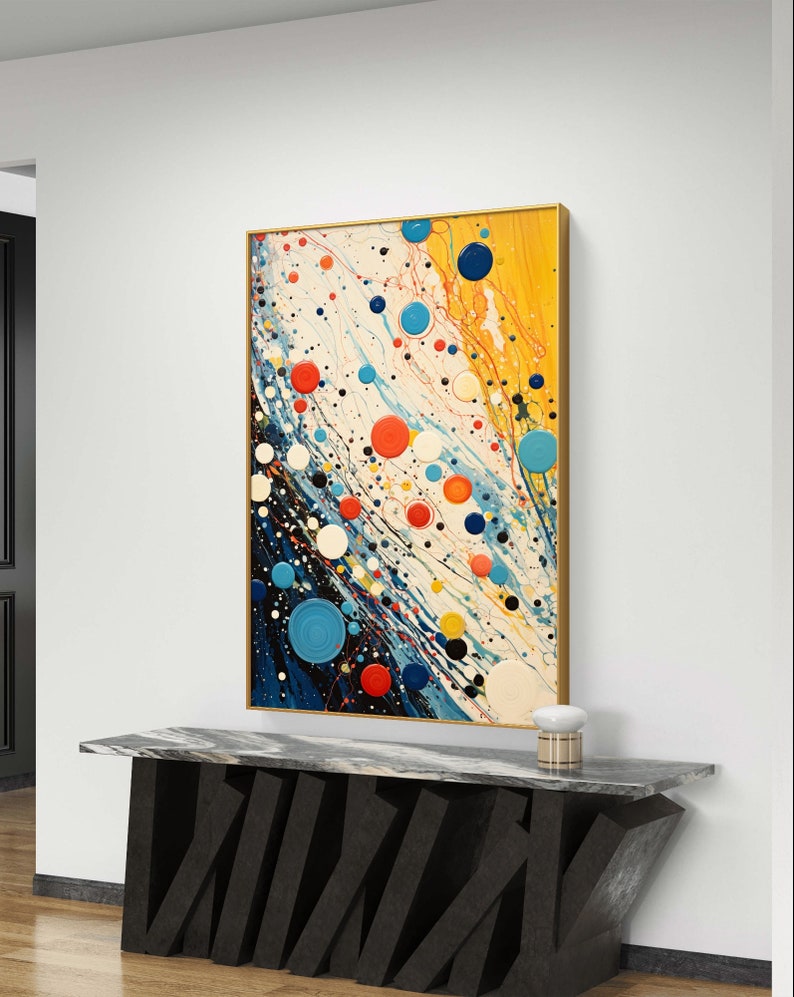 Jackson Pollock Style Abstract Expressionist Modern Minimal ...