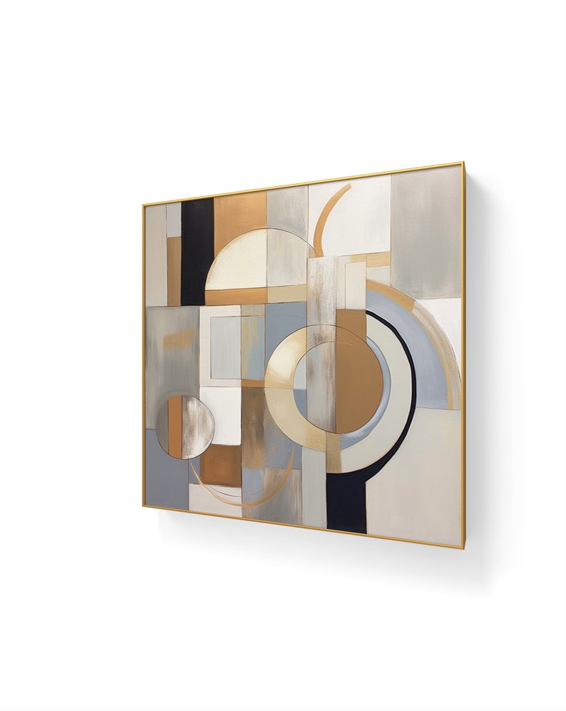 Abstract Collage Painting: Large Modern Neutral Wall Art (printable) - Etsy