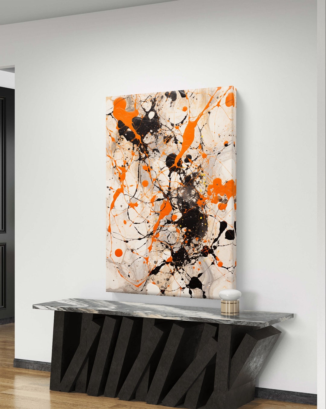 Jackson Pollock Style Abstract Expressionist Modern Minimal ...