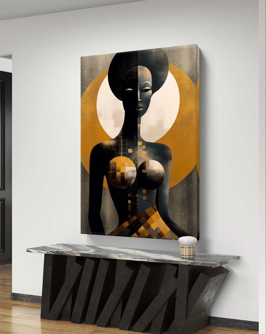 Female Abstract Figure Painting Printable Art, Minimalist Style, Modern ...