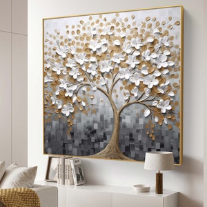 Tree Wall Art - Digital Download, Painting Style, Abstract Trees ...