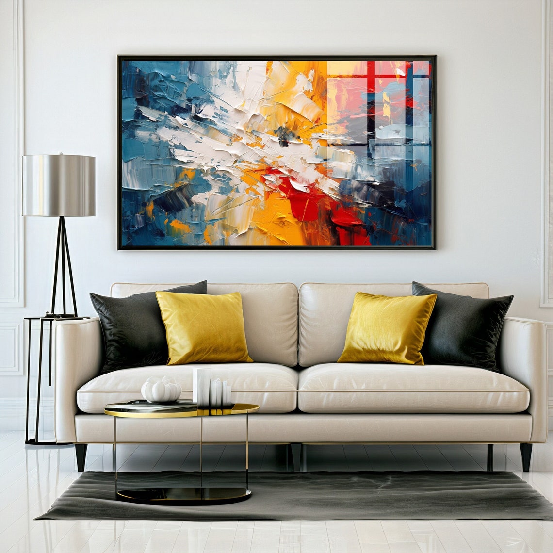 Colorful Wall Art Abstract, Printable Wall Art, Abstract Painting ...