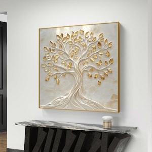 Gold Tree of Life Wall Art - Abstract Digital Download for Modern Decor ...