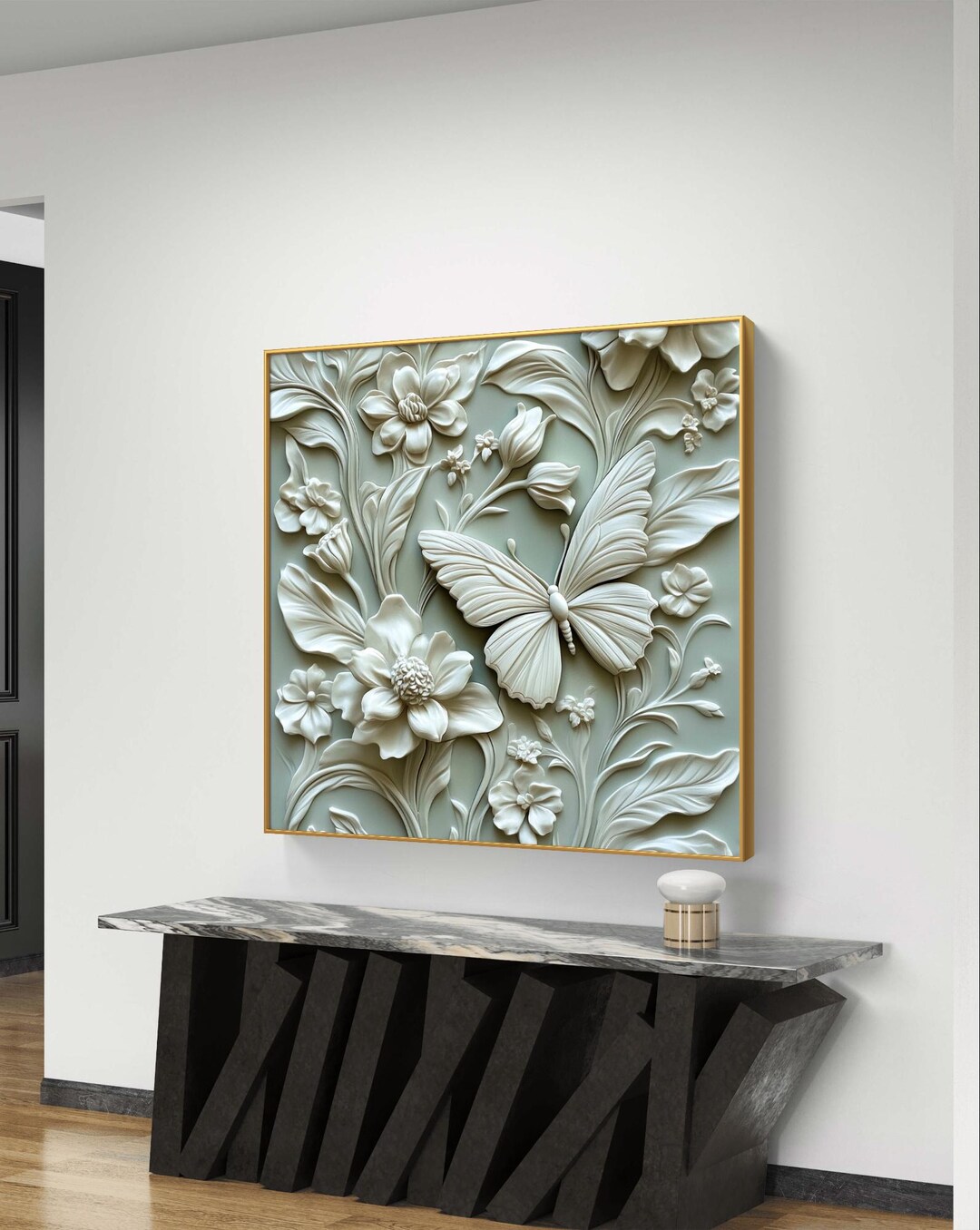 Floral Butterfly Wall Art - Digital Download for Elegant Home Decor - Etsy