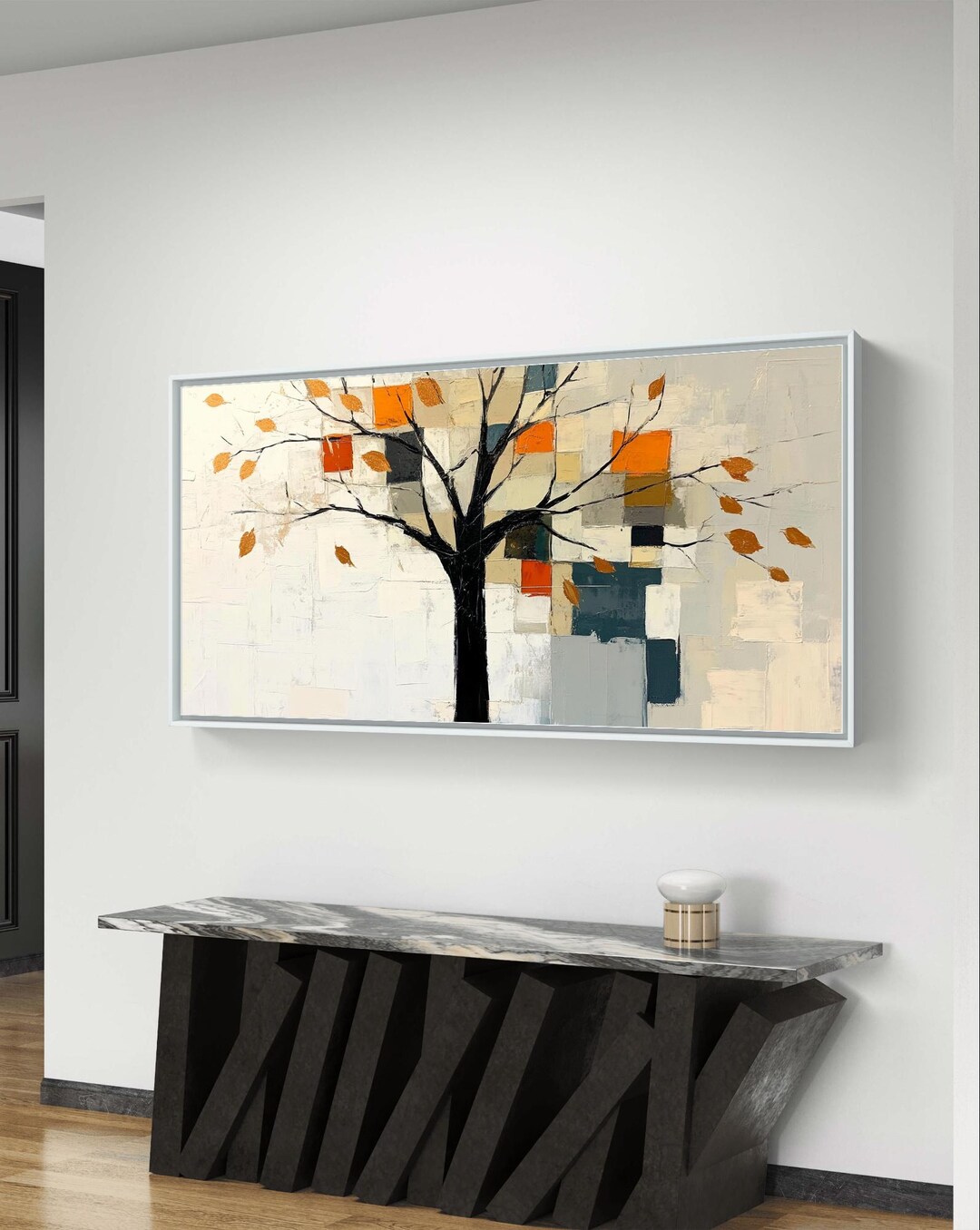 Modern Abstract Tree Art - Minimalist Digital Print - Etsy