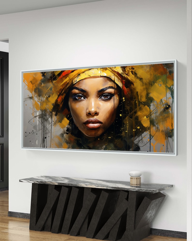 Woman Face Artwork Abstract Lady Painting Woman Painting - Etsy