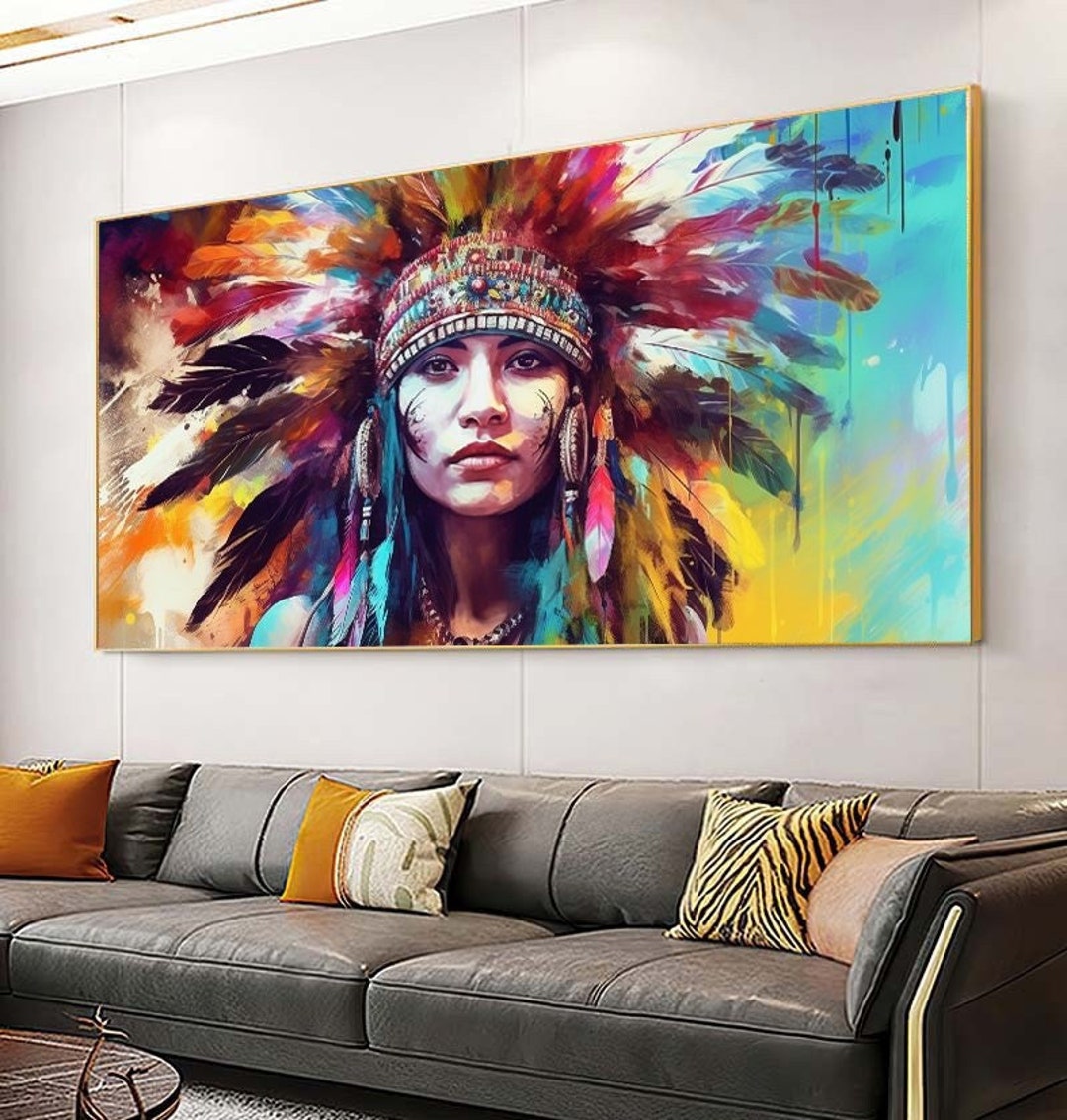 Indian Art Prints, Indian Women Art Painting, Indian Wall Decor, Indian ...