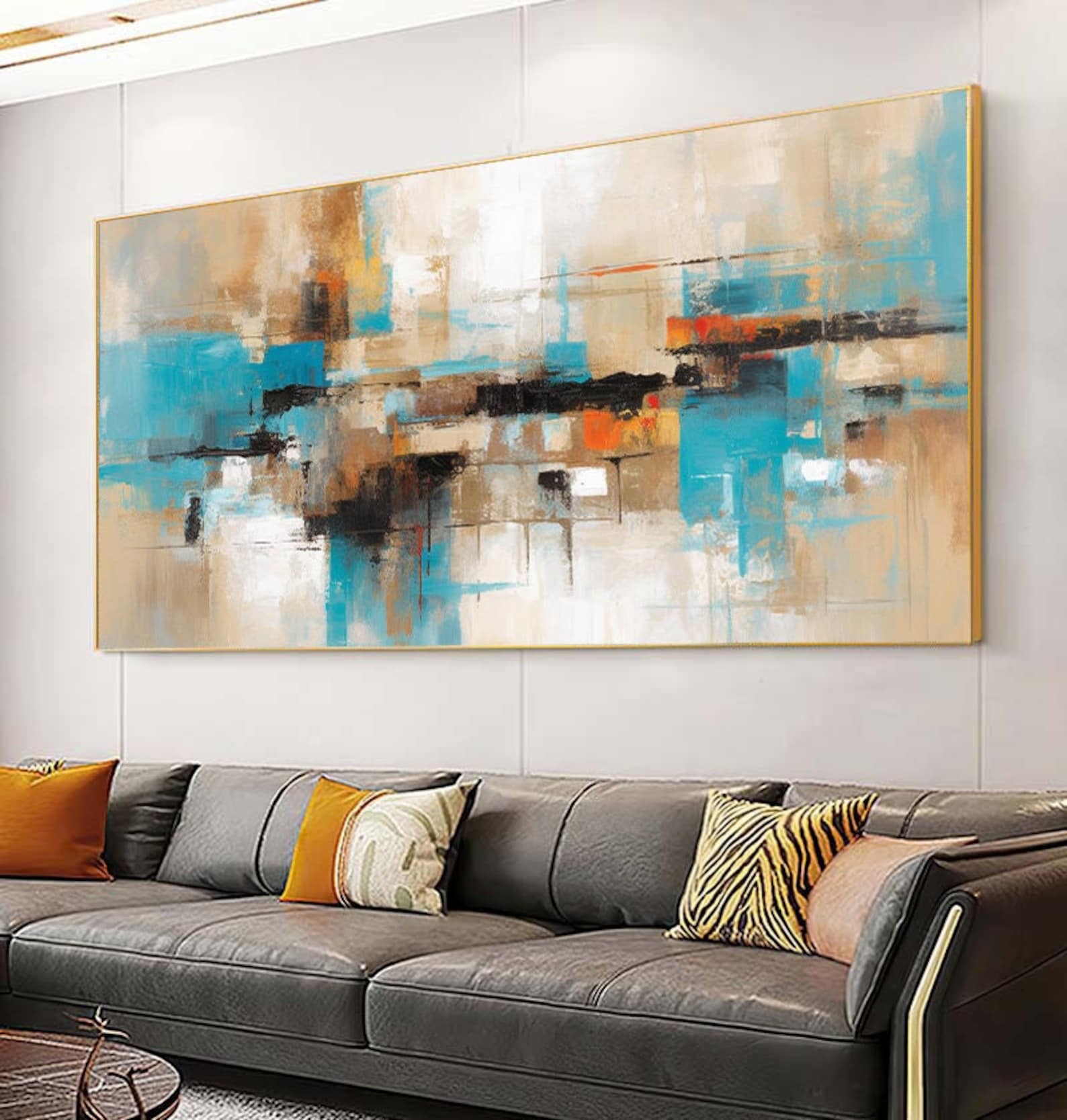 Large Abstract Printable Art, Large Wall Art, Abstract Painting Instant ...