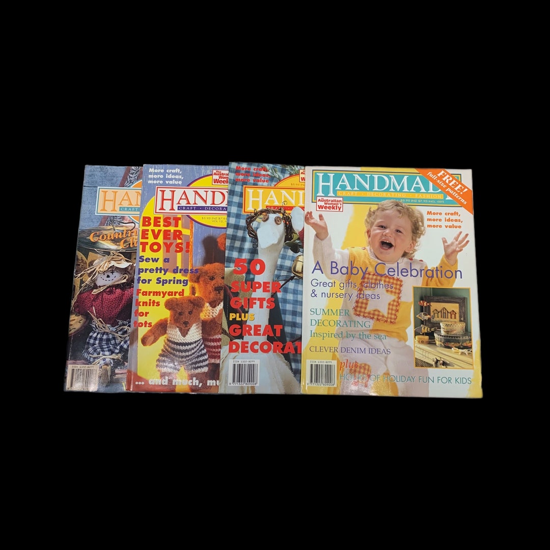 The Australian Women's Weekly Handmade Magazines 4 Vintage Magazines ...