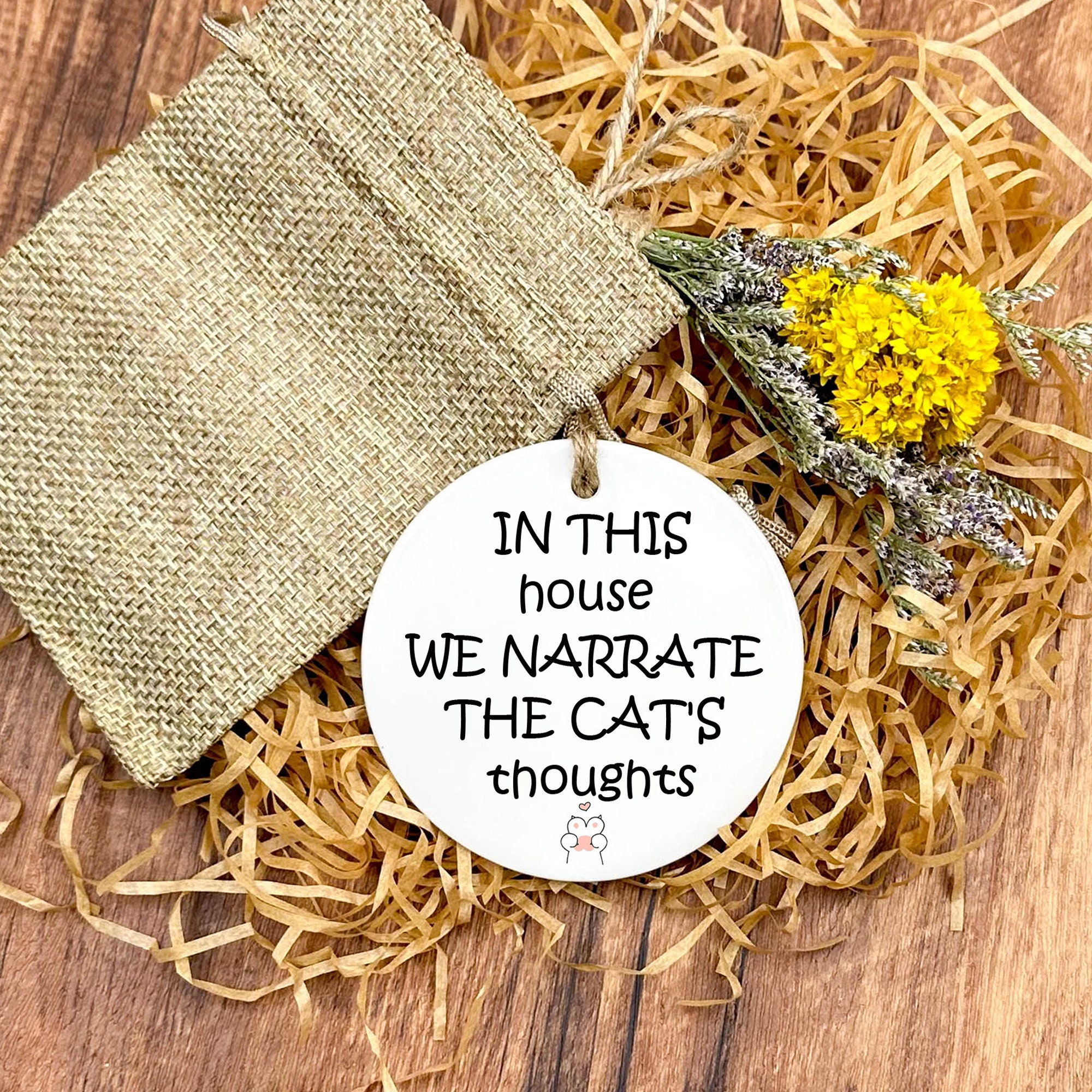 In This Home We Narrate the Cats' Thoughts Cat Lover - Etsy