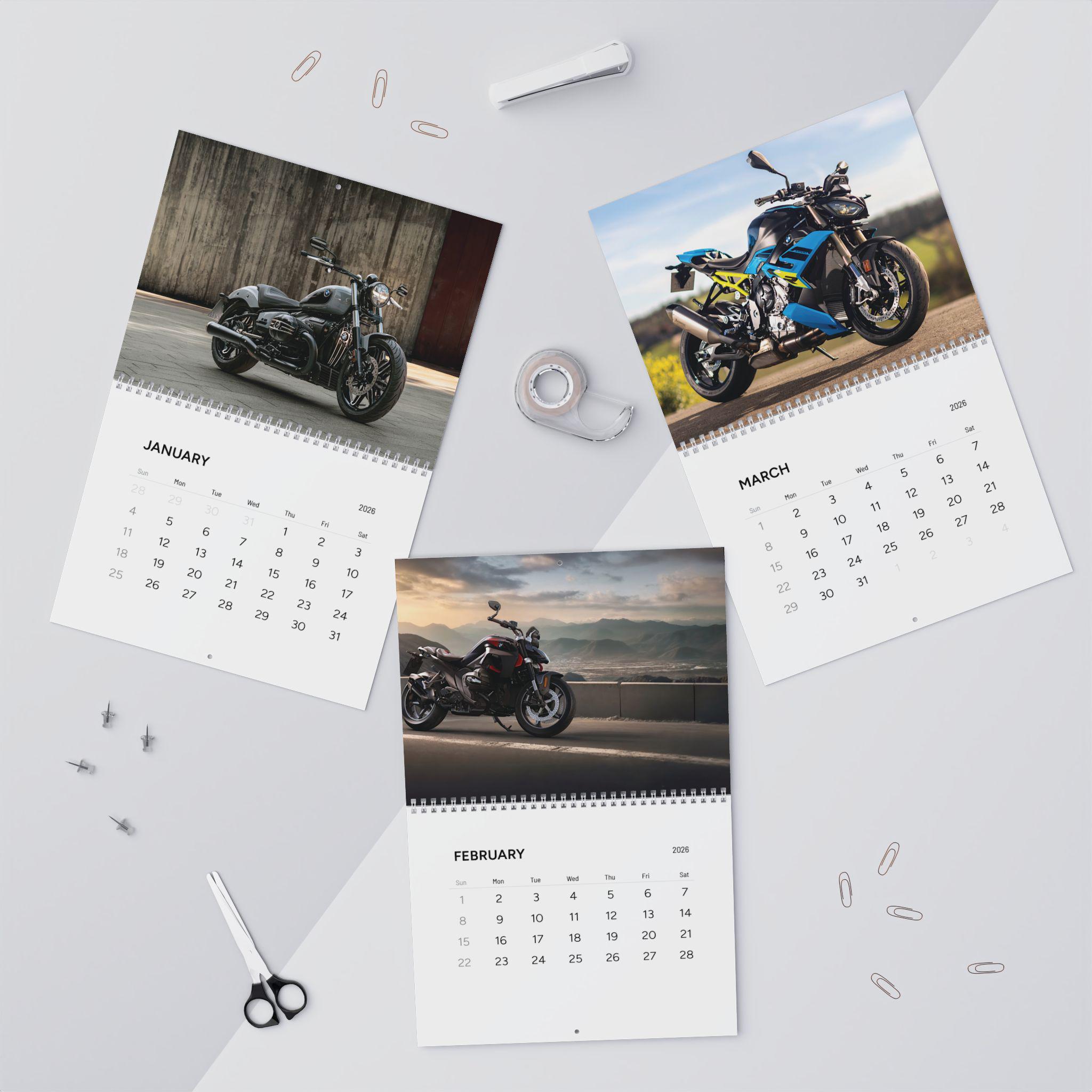 Motorcycle Photography 2026 Wall Calendar | Biker Gift - Etsy